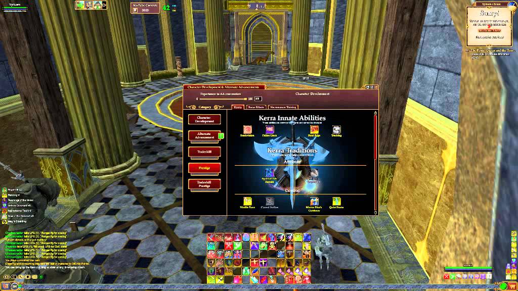 Everquest 2 - Setting my AA points to 280 using a claim reward - YouTube