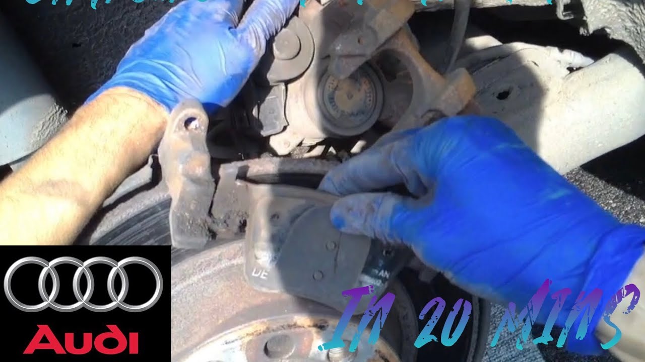 DIY change rear brake pads on Audi A3 8v in 20 minutes - YouTube