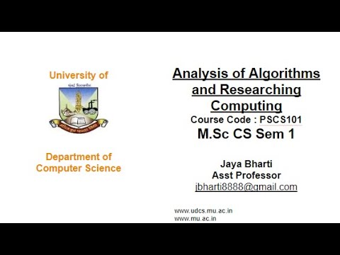 Probabilistic Analysis and Randomized Algorithms - YouTube