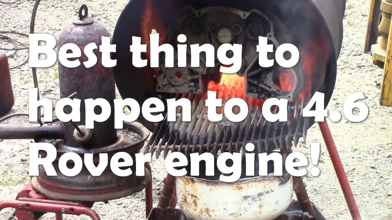 Melting a 4.6 Land Rover Discovery V8 block in real time - best thing ...