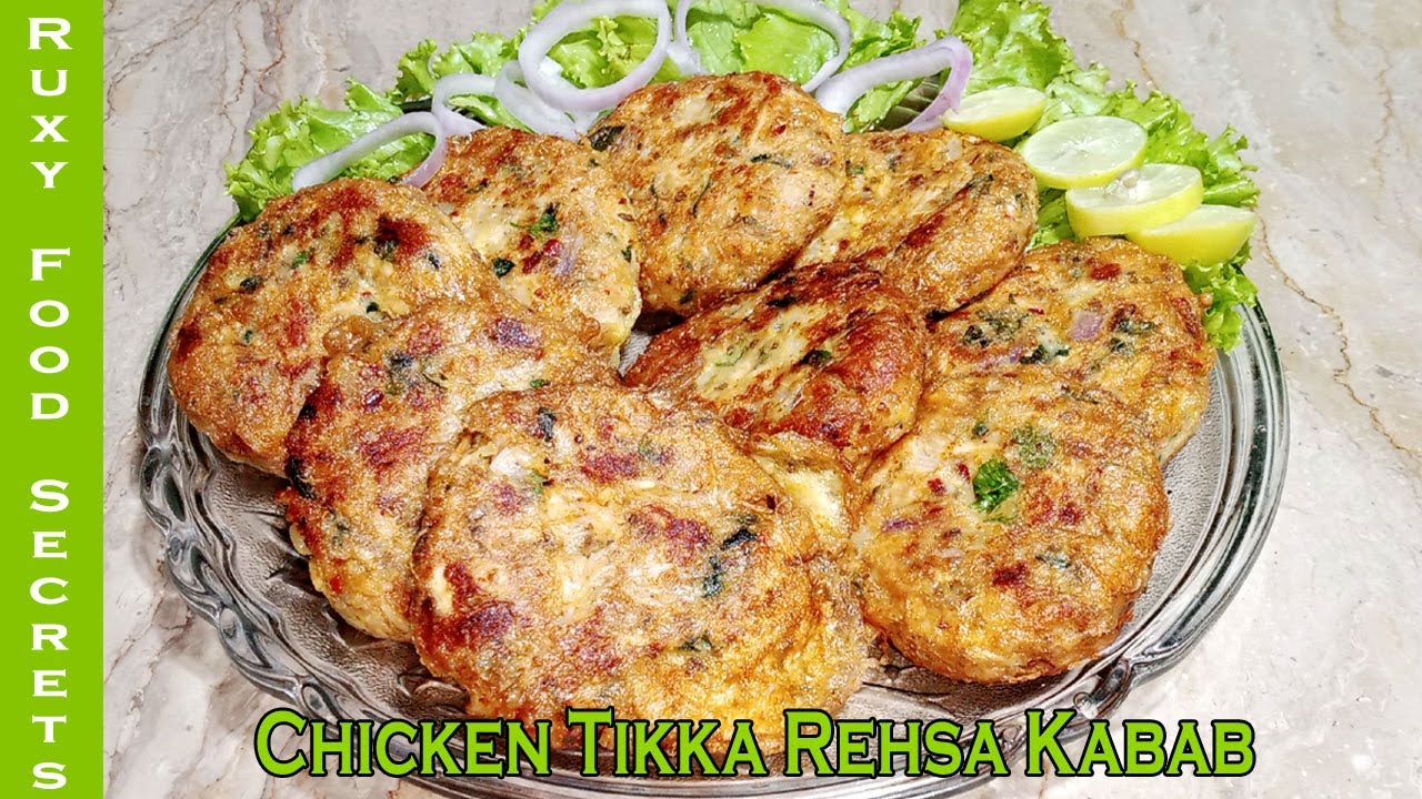 Chicken Tikka Resha Kabab By RuxyFoodSecrets (Ramzan Special) | Resha ...