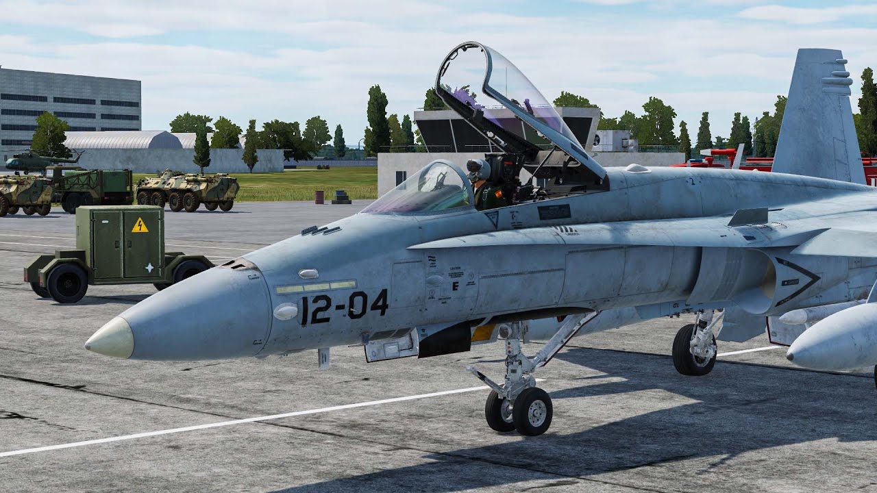 F-18 startup con GPU: arranque en frío - YouTube