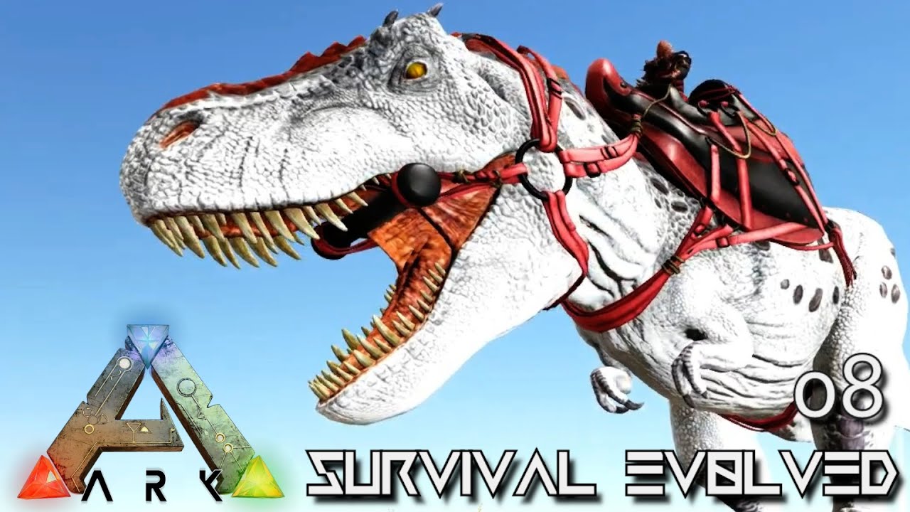 ARK: SURVIVAL EVOLVED - MY NEW ALPHA T REX DESTROYS EVERYTHING ...
