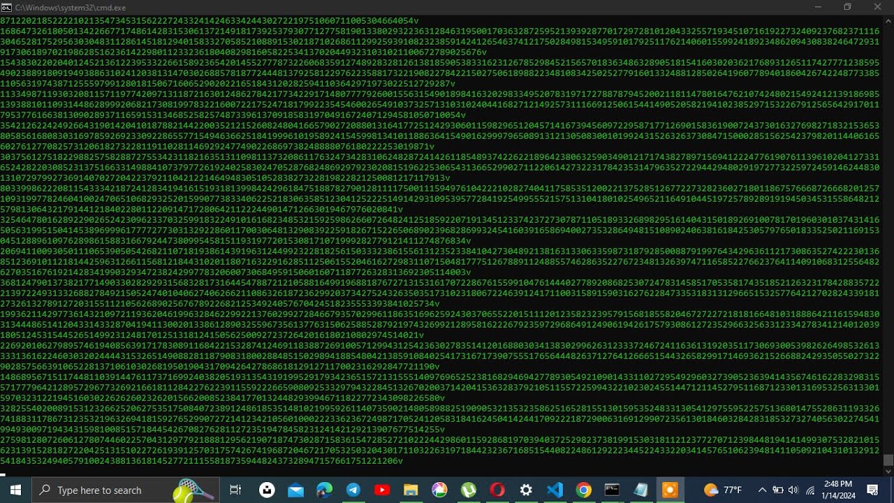 Running Random Numbers On Cmd Youtube 3674