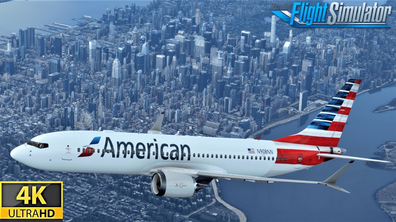 Microsoft Flight Simulator 2020 4K ULTRA GRAPHICS New York takeoff ...