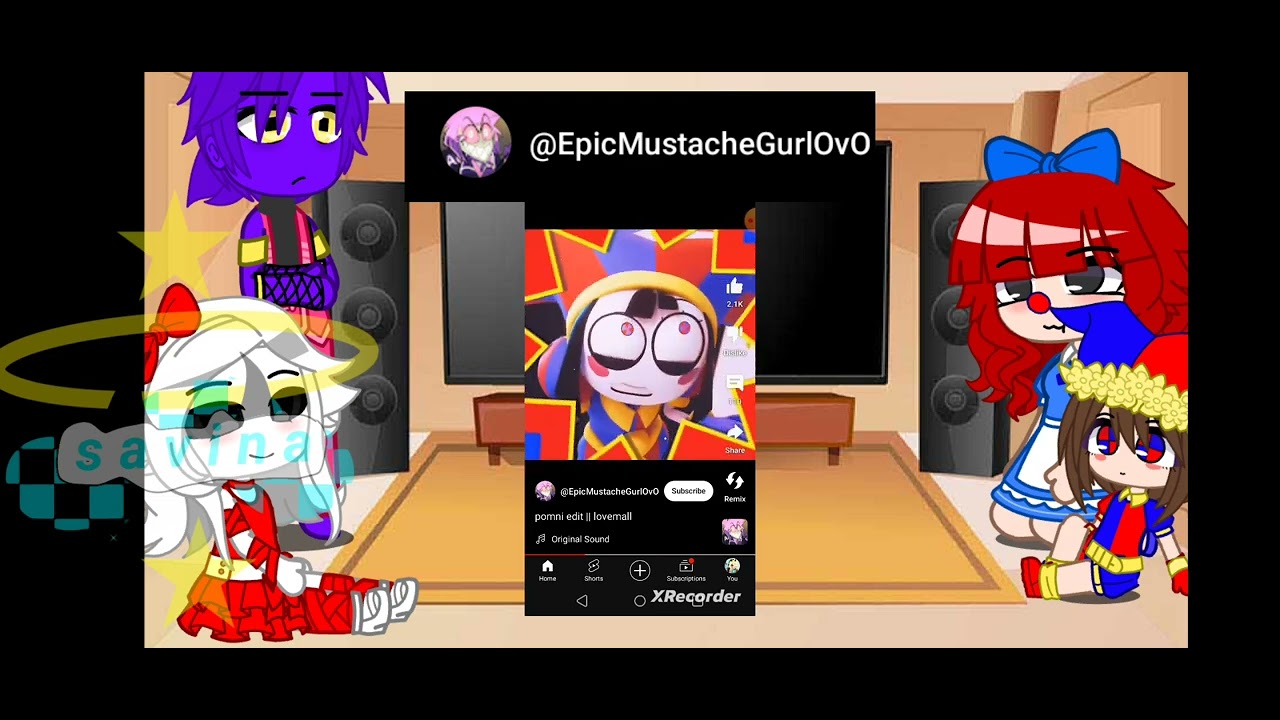 tadc characters react to pomni - YouTube