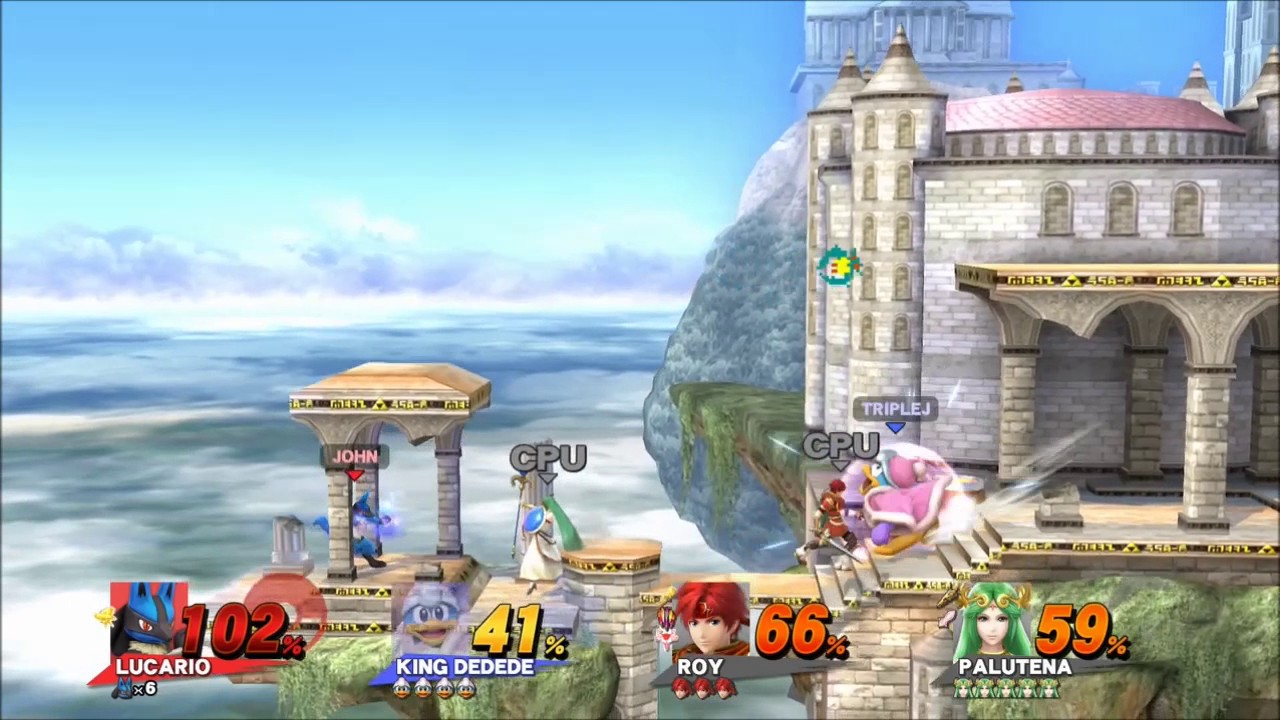 Temple battle Smash bros Wii U part 2 - YouTube