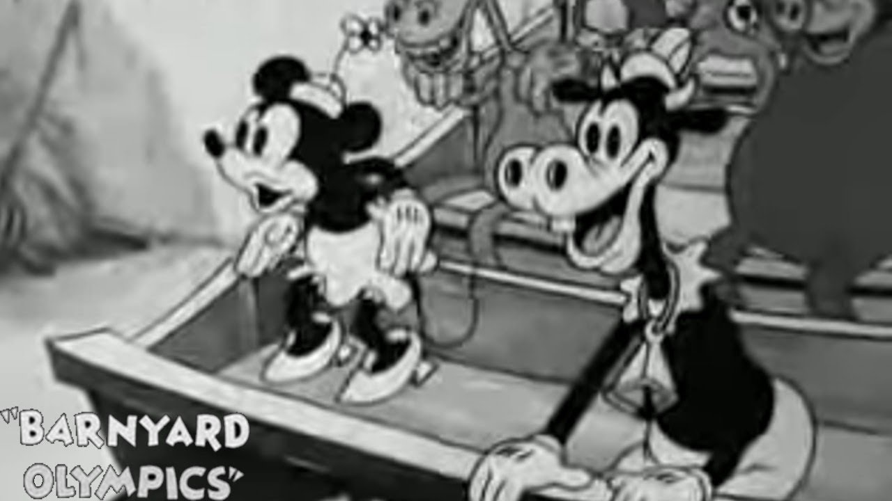Barnyard Olympics 1932 Disney Mickey Mouse Cartoon Short Film | Review ...