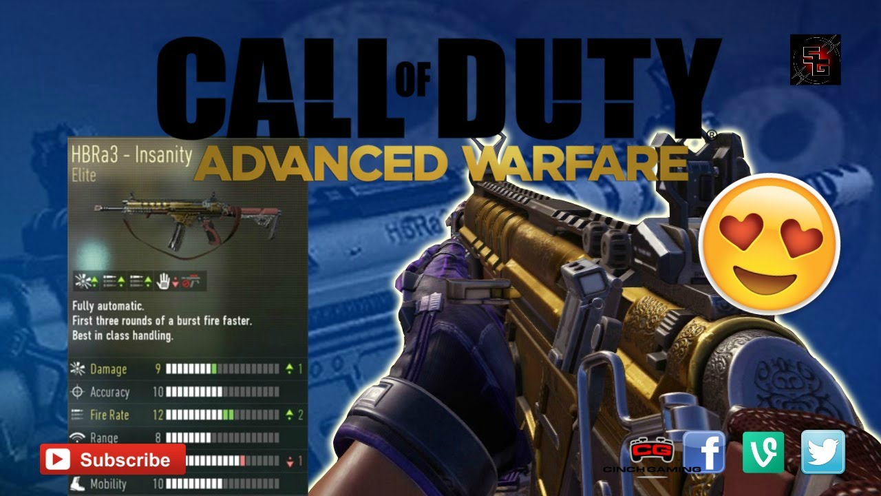 "HBRA3 INSANITY!!!" : Advanced Warfare ELITE GUNS! #1- w/SavageGaming ...