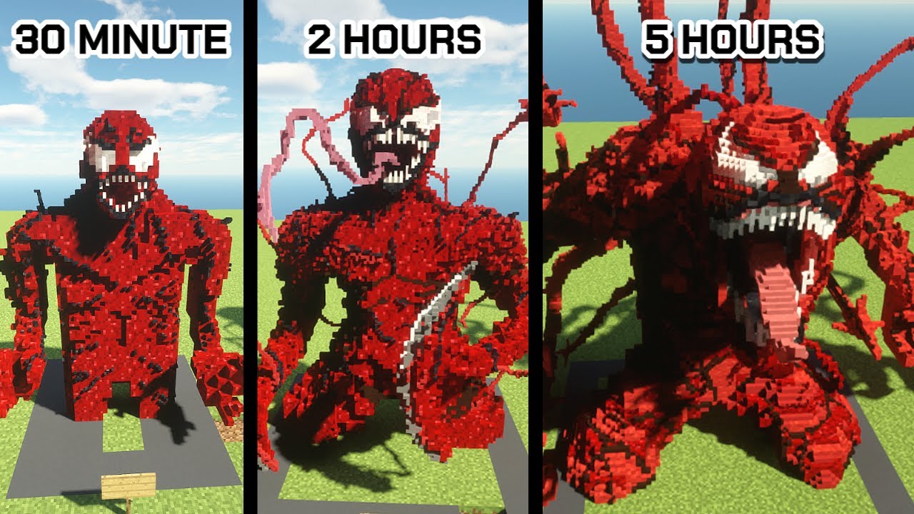 Making Carnage in Minecraft Chisel Mod - 30 Minute, 2 Hours & 5 Hours ...