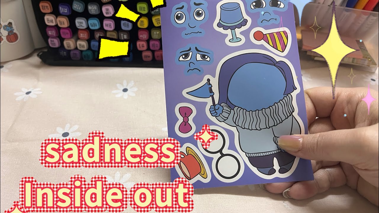 🌈paper diy 🌈|Inside out sticker| - YouTube