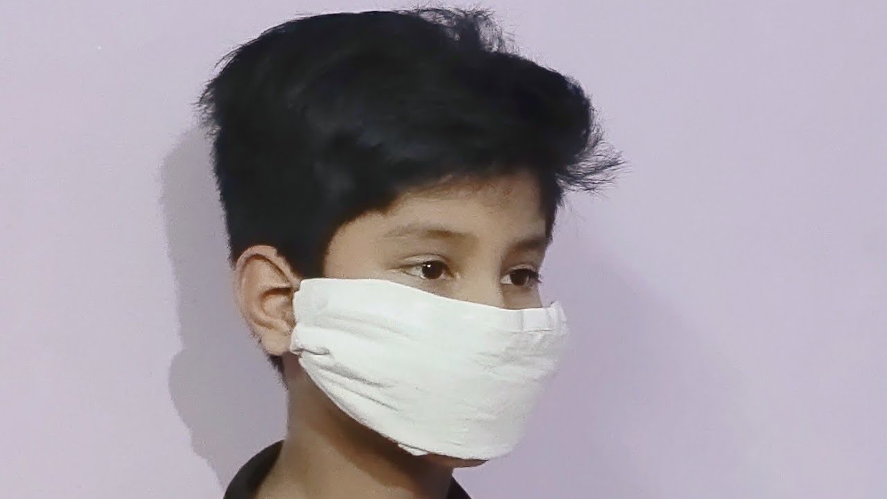 How to make mask at home with handkerchief | No Sew handkerchief mask ...