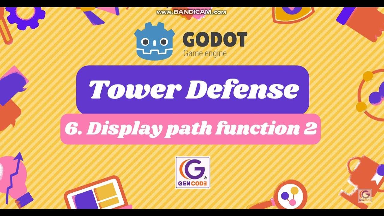 GODOT Tower Defense 6 Display path function 2 - YouTube