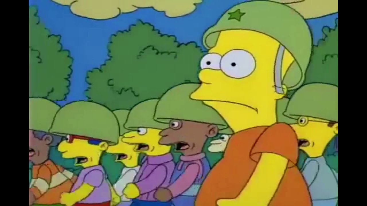 The Simpsons: Bart's army song - YouTube