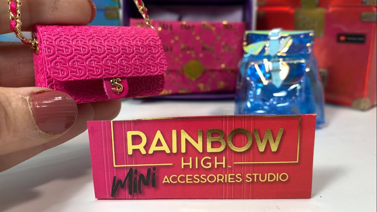 Rainbow High-Mini Accessories studio-hang bags Collection- unboxing ...