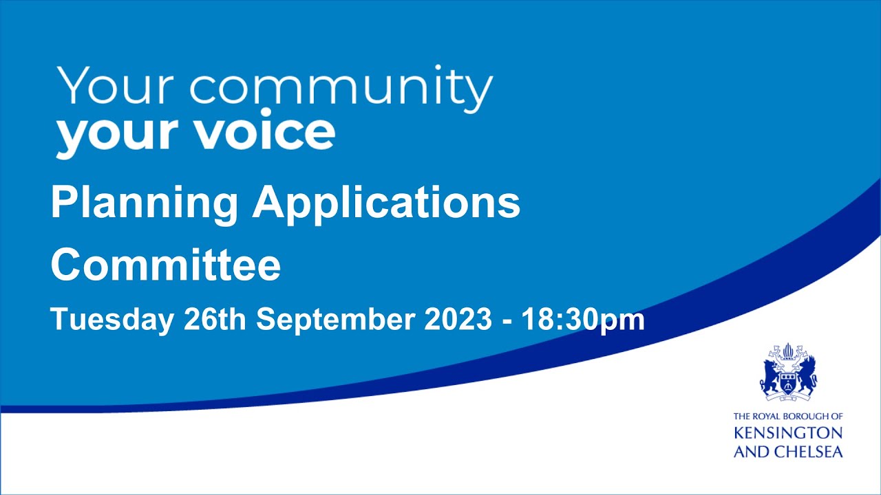 Planning Applications Committee - 26th September 2023 - YouTube