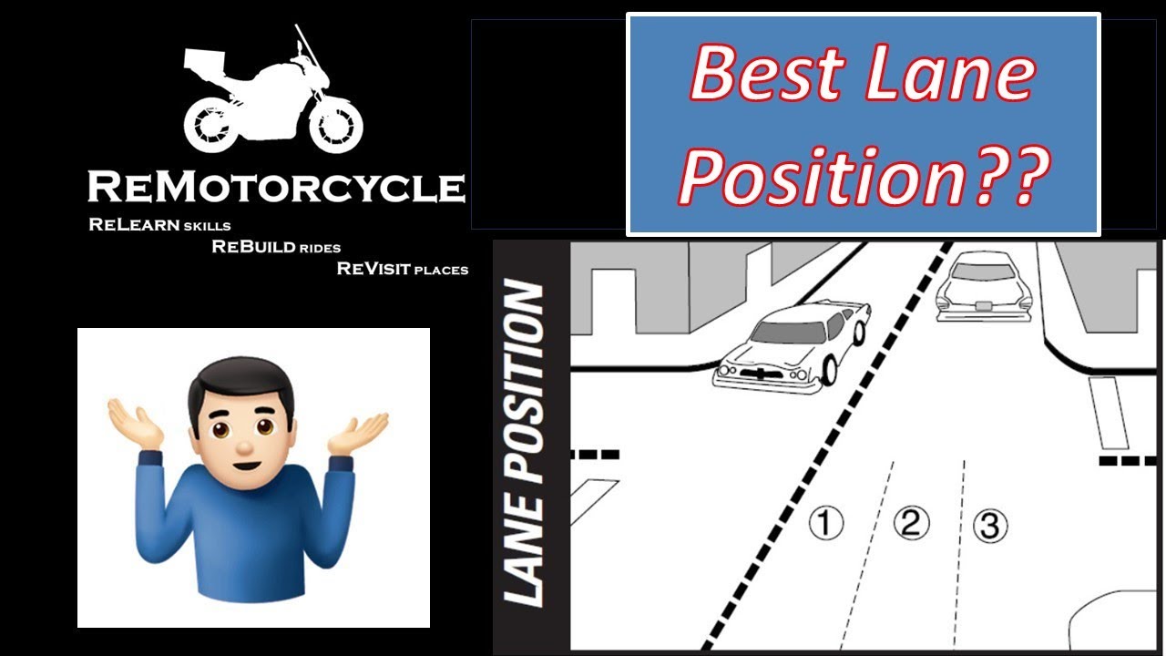 Which Motorcycle Lane Position is BEST??? - YouTube