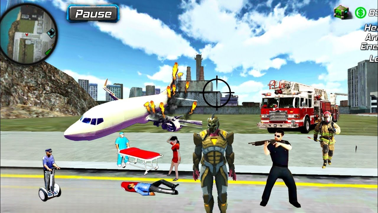 MOBILE ROPE HERO PART # 19 || GRAND MOBILE ROPE HERO || OPEN WORLD ...