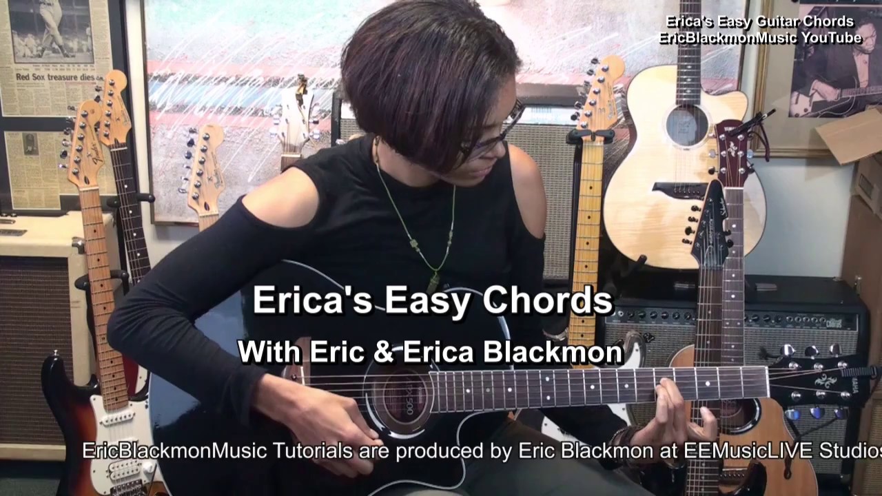 How To Play Erica's EASY Chords On Guitar #1 Asus2 EEMusicLIVE - YouTube
