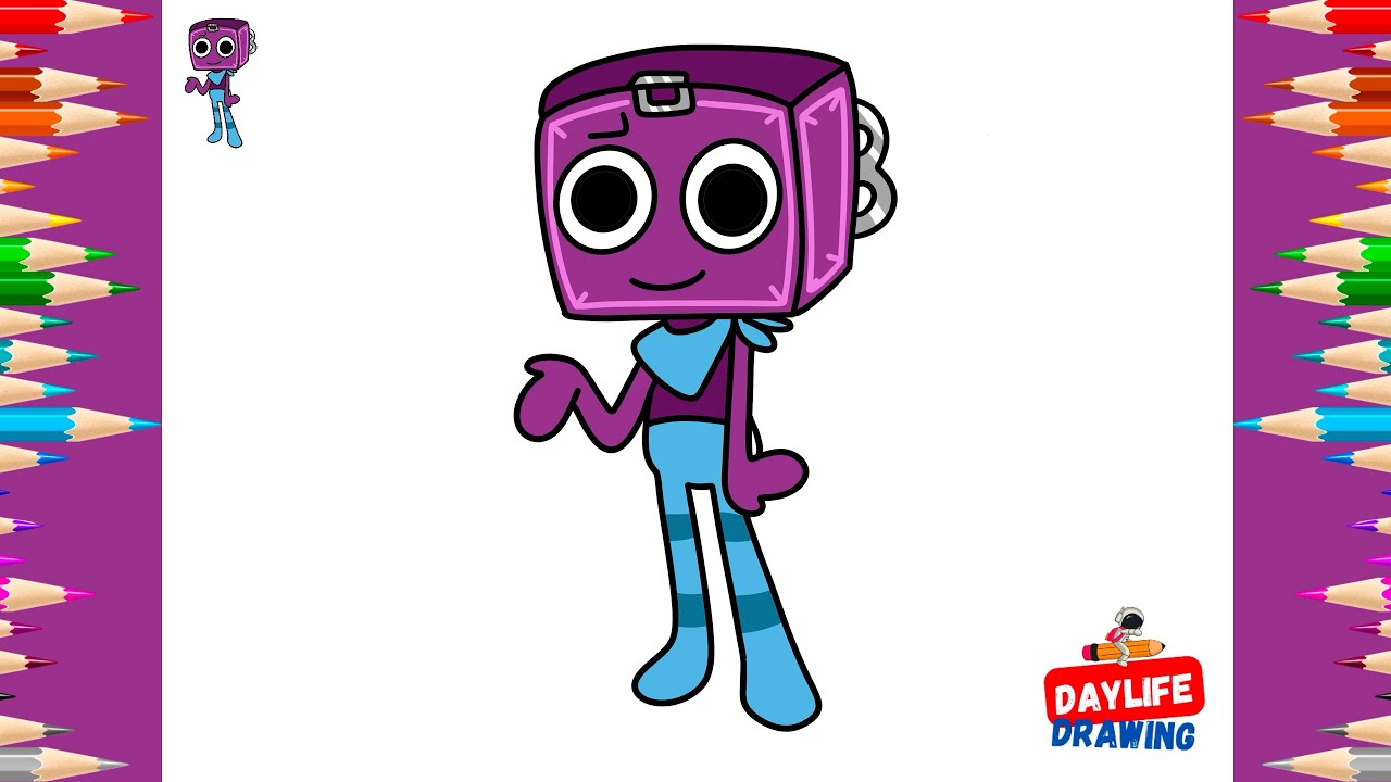 How to Draw Boxten | Easy Dandy's World Art Tutorial - YouTube