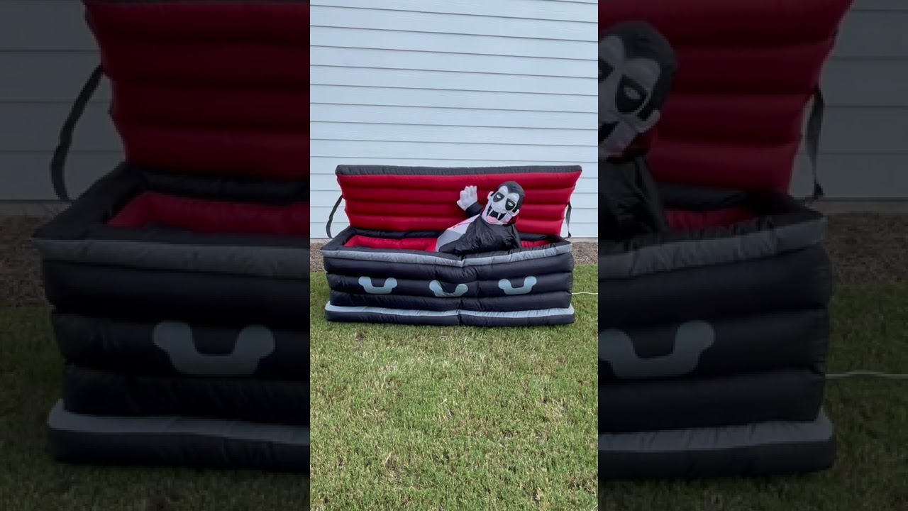 2009 Gemmy Animated Airblown Inflatable Halloween Dracula Vampire ...