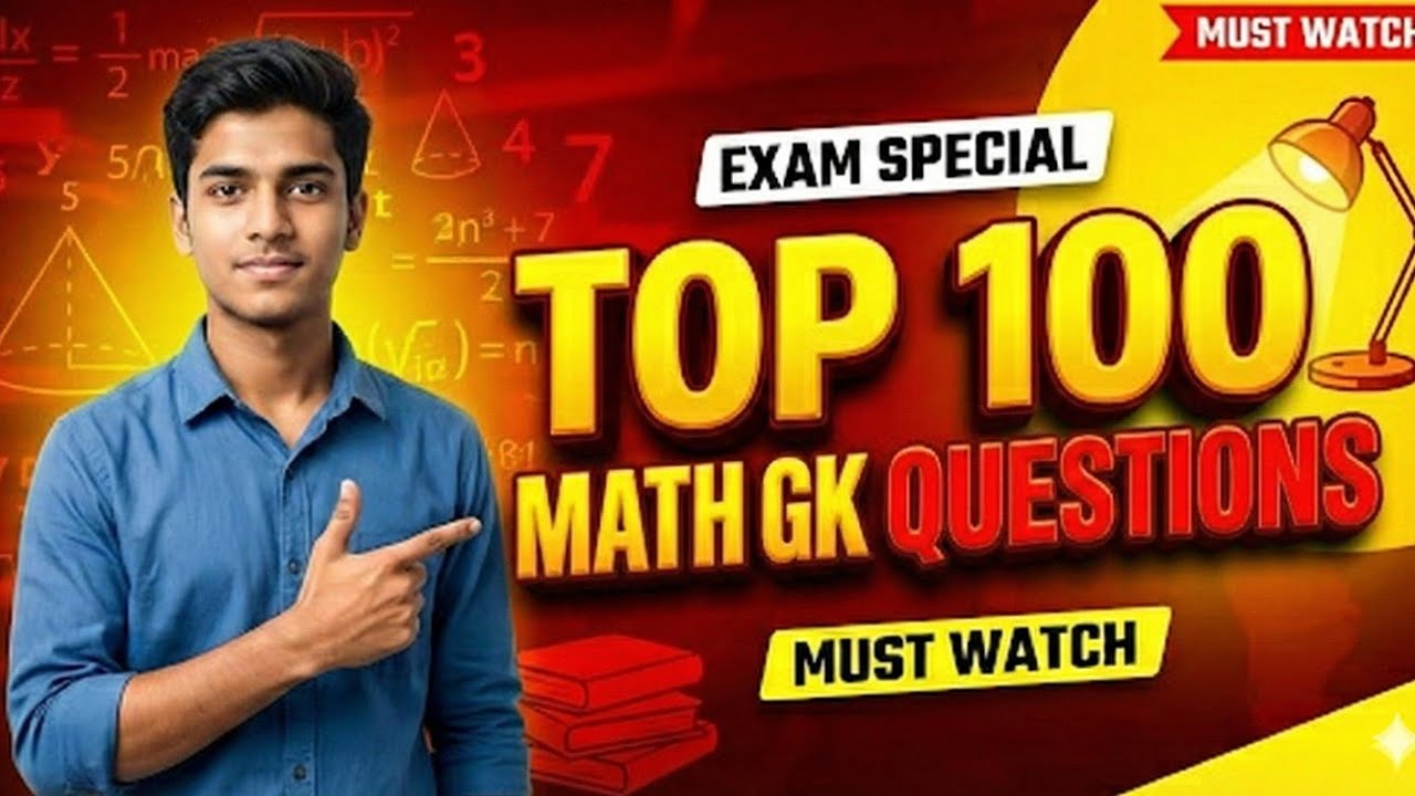 🔥 Viral 100 Important Maths General Knowledge Questions | Exam Special ...