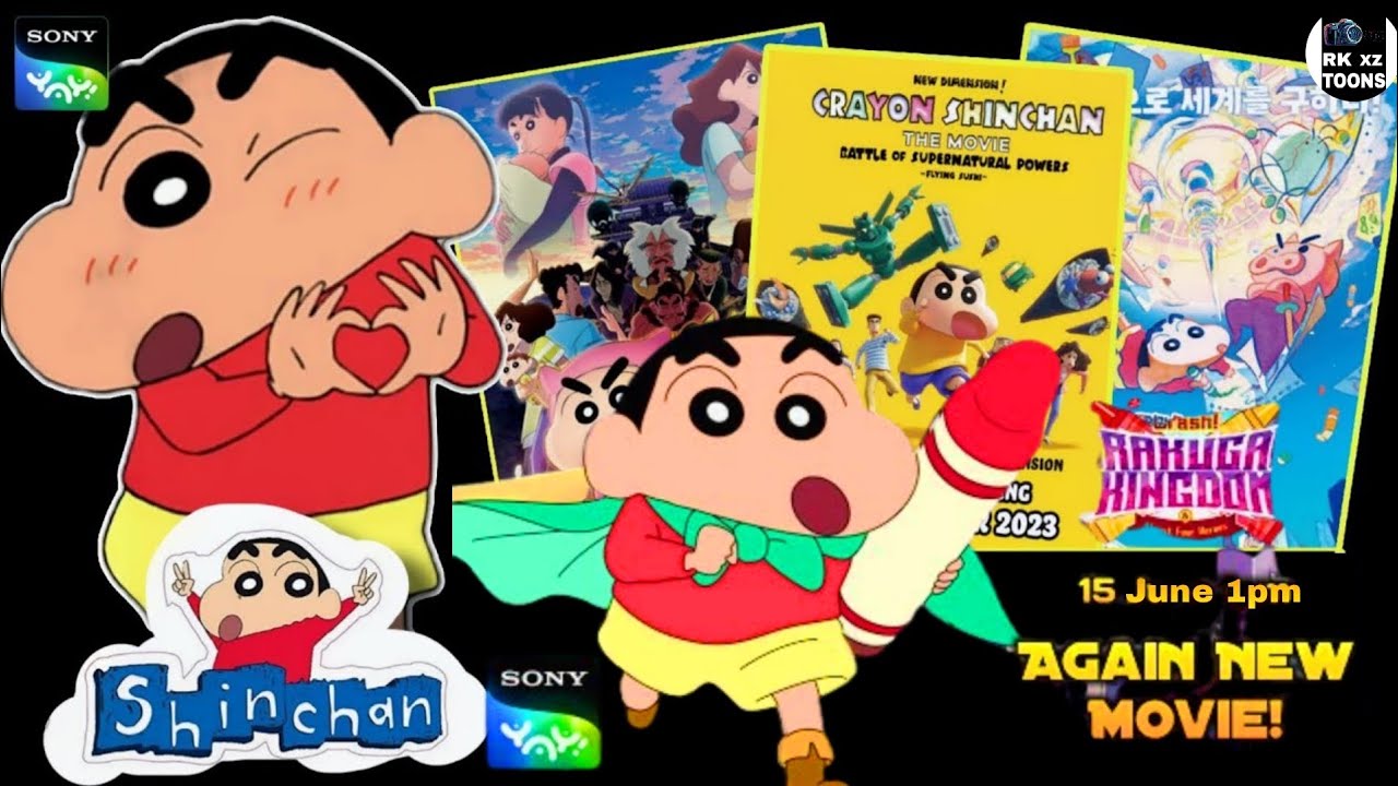 🤯Breaking: Shin-chan New Movie Rakuga Kingdom And Almost Four heroes In ...