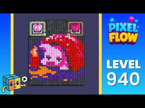 Pixel Flow Level 940 (Very Hard) Walkthrough Solution