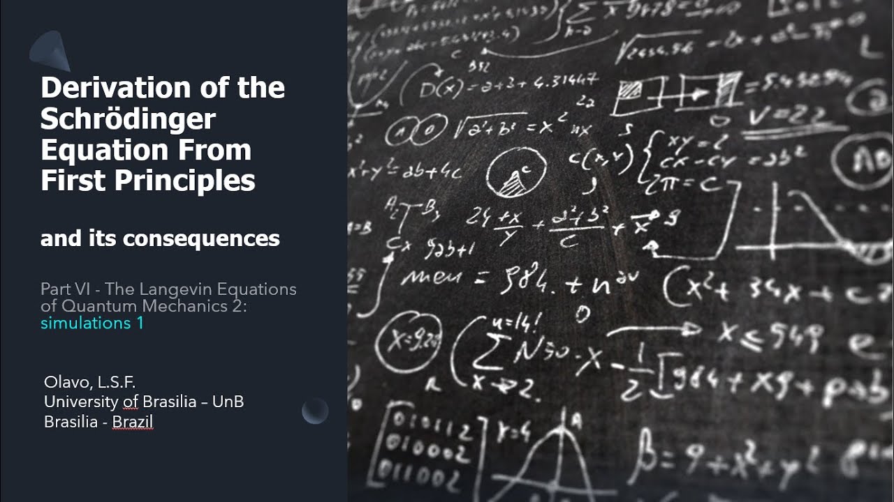 Foundations of QM - part VI - The Langevin Equations of Quantum ...