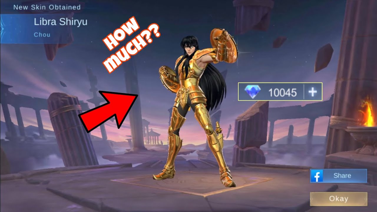 HOW MANY DIAMOND TO GET SAINT SEIYA CHOU SKIN? - YouTube