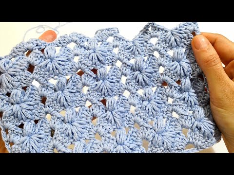 Yarım Çam (Melek) Yelek /Lif /Battaniye Örgü Modeli