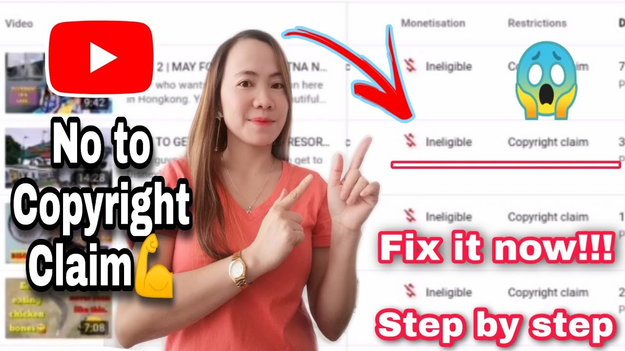 How to Remove or Fix the Copyright Claim in Youtube Videos | Complete ...