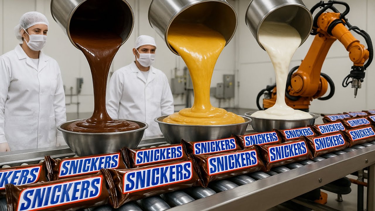 How SNICKERS Are Made – Inside the Chocolate Factory | Perfect ...