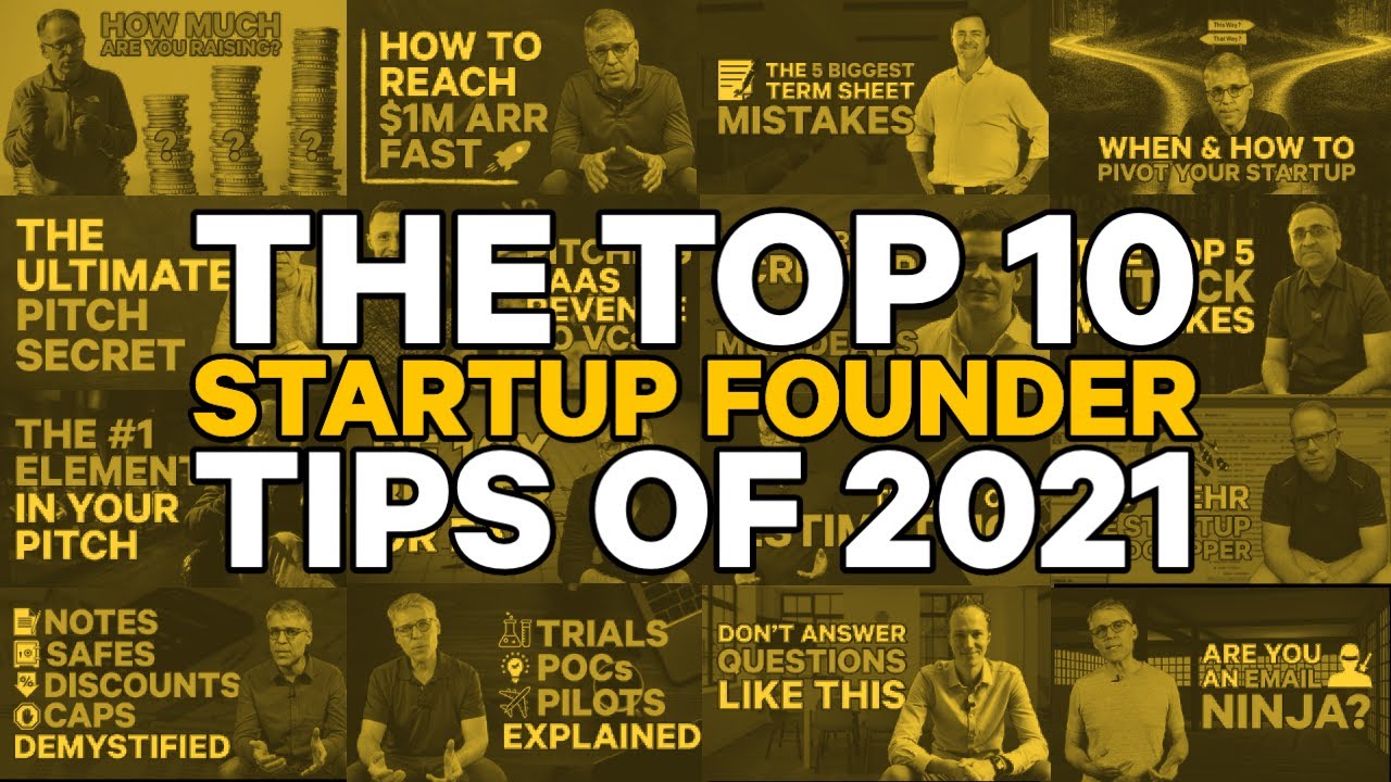 Top 10 Startup Founder Tips for 2022 | #DreamitDose Highlights - YouTube