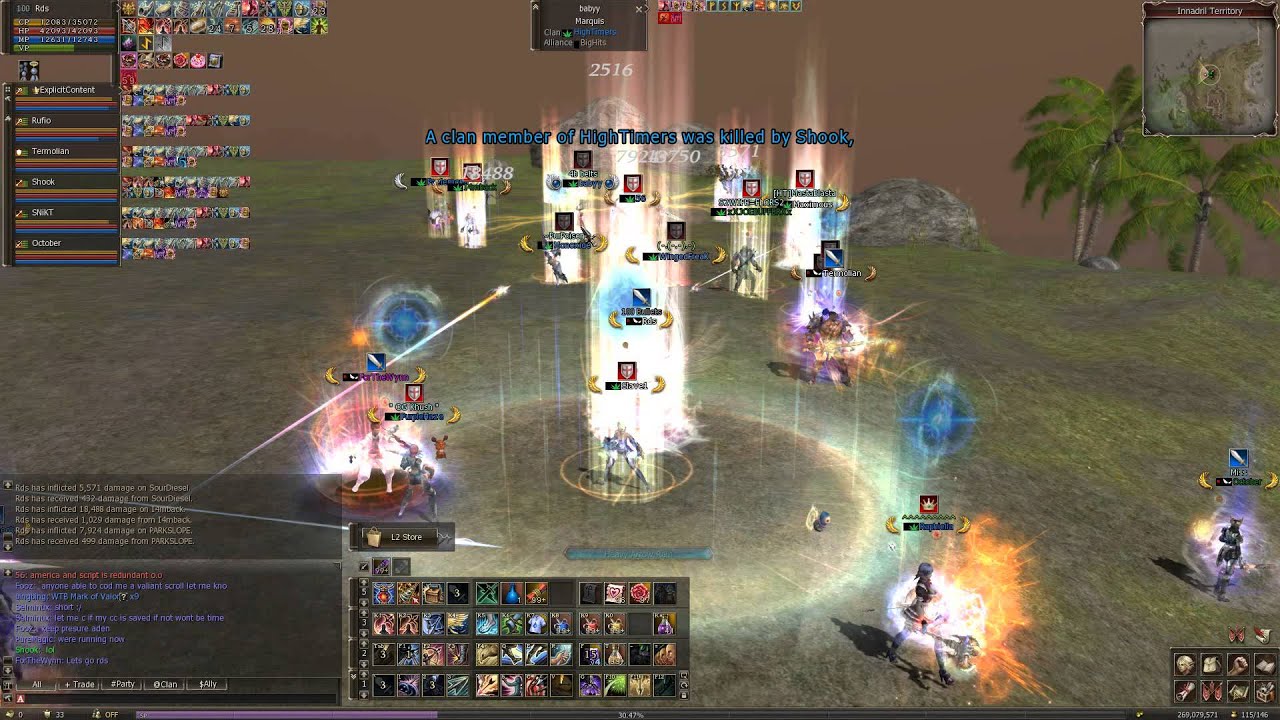 Lineage 2 Innadril Siege - YouTube