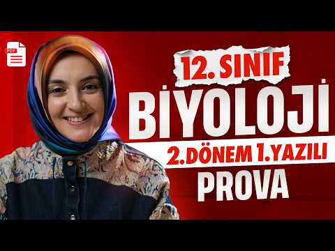 12.Sınıf Biyoloji 2.Dönem 1.Yazılı | 2026