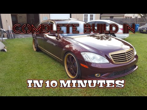 COMPLETE BUILD IN 10 MINUTES ON THE 07 MERCEDES BENZ S550 FROM COPART ...