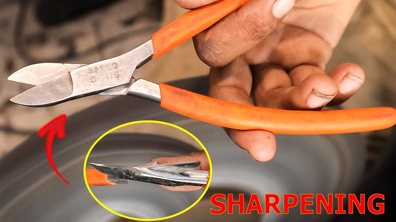 How To Sharpen Wire Cutters - YouTube