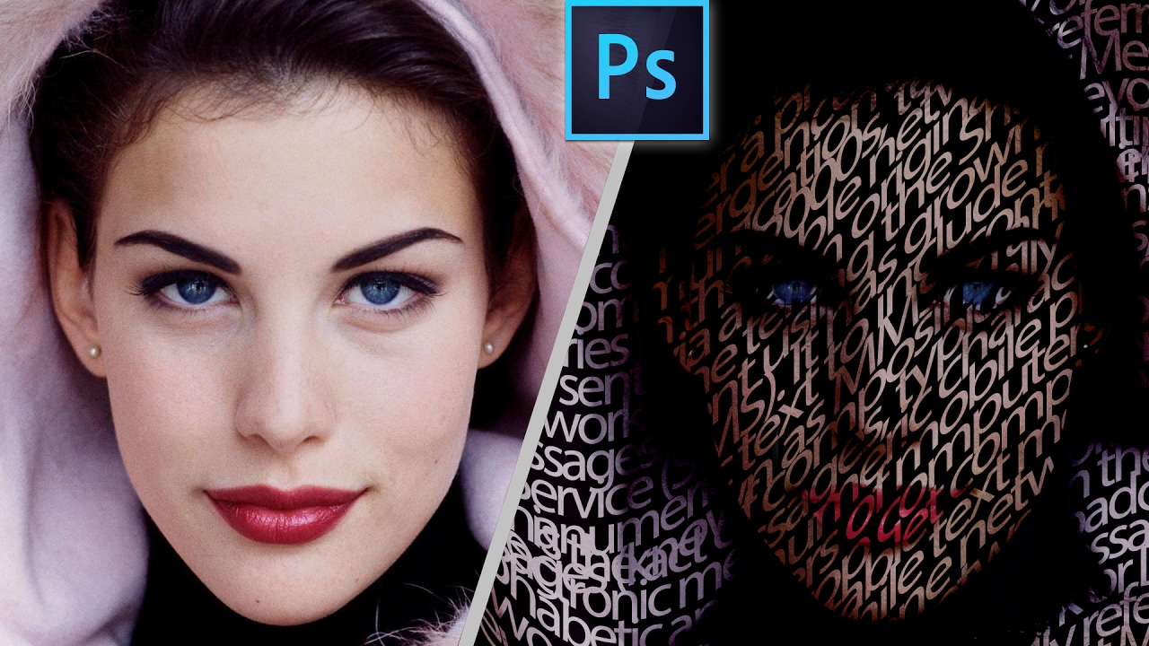 How To Create Typographic Portrait In Photoshop | Free Download ...