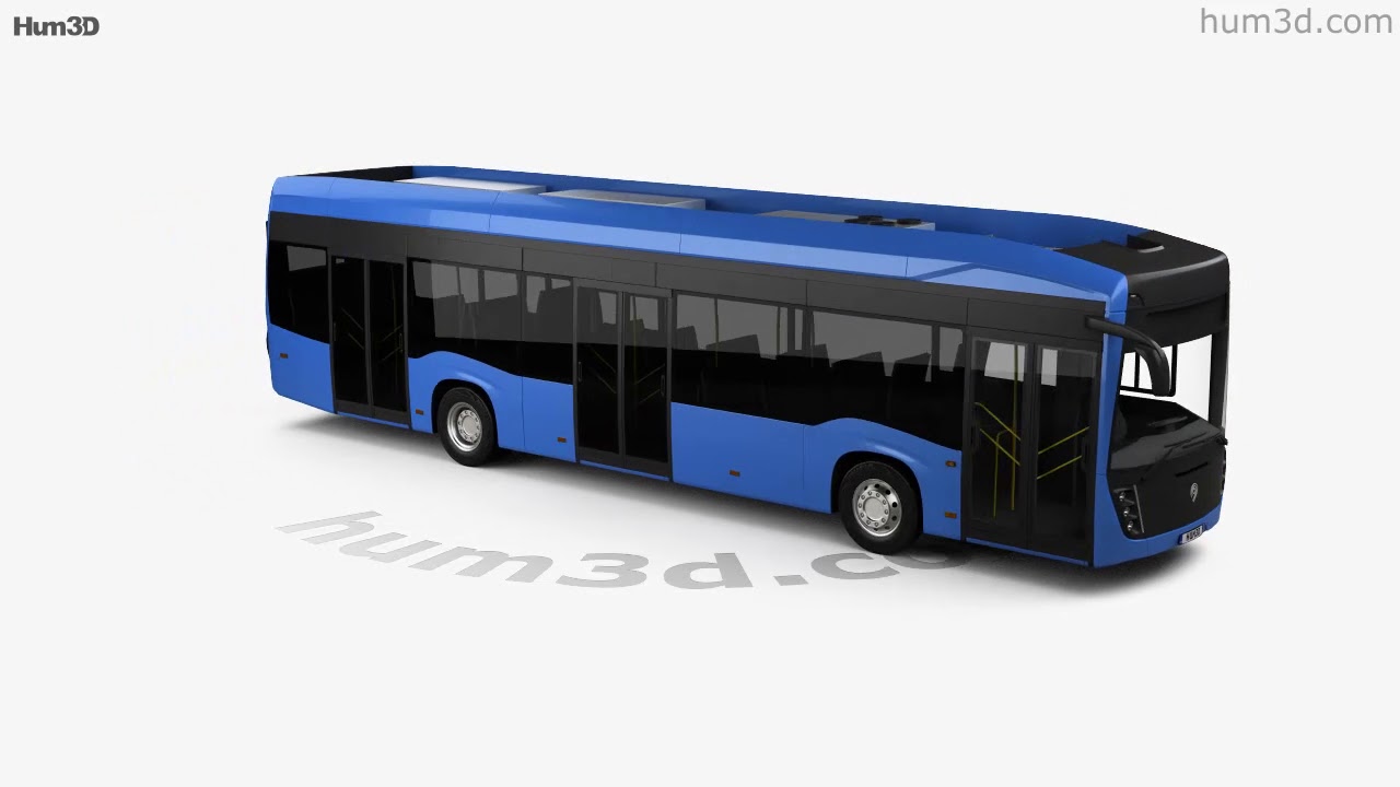 KamAZ 6282 bus 2018 3D model by 3DModels.org - YouTube