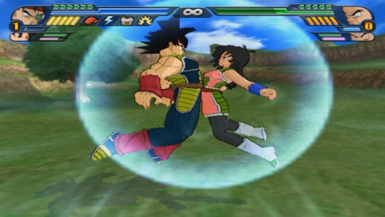 Bardock and Gine Fusion Kid Goku vs Yamcha kid krilin DBZ Budokai ...