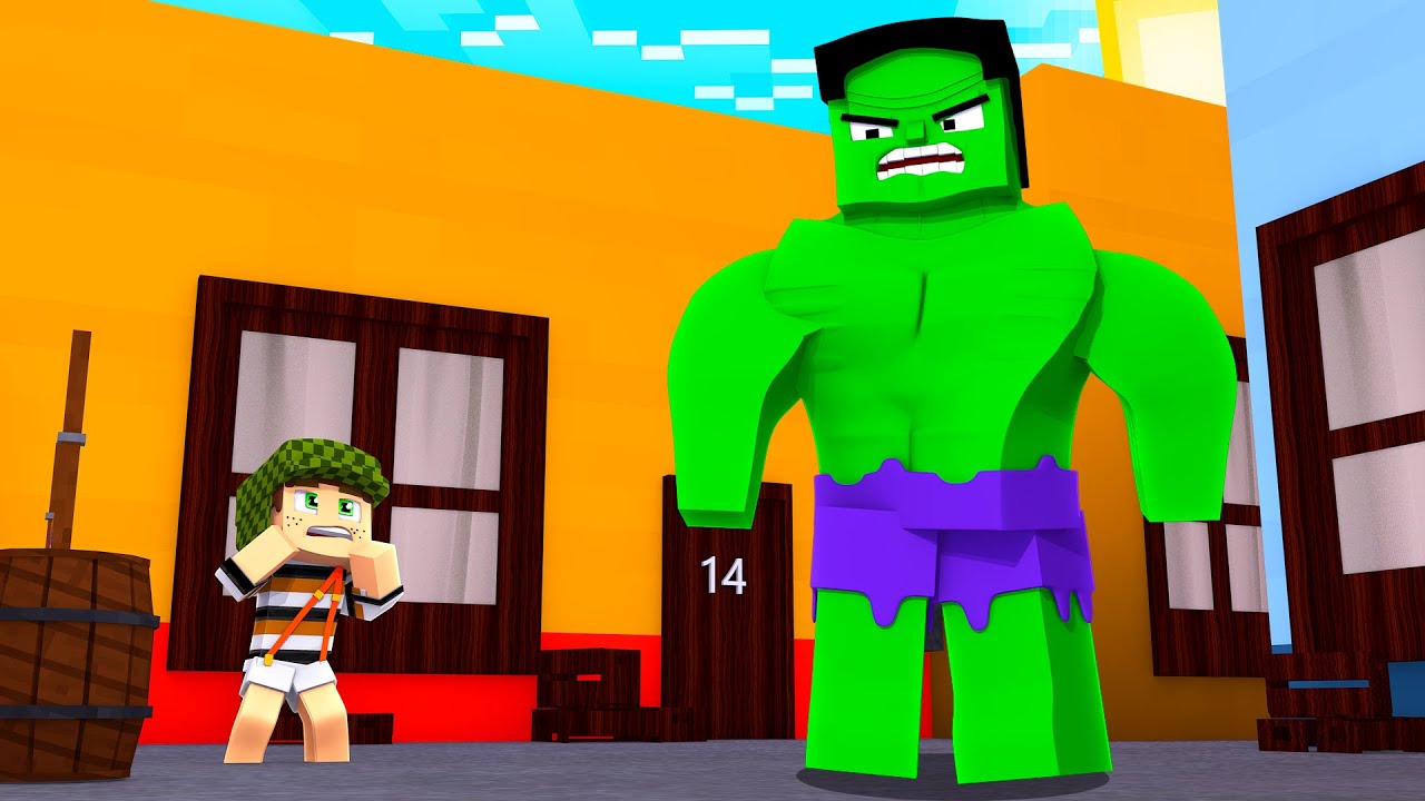 ENCONTREI O HULK NA VILA - O CHAVES 5.0 #143 (MINECRAFT MACHINIMA ...
