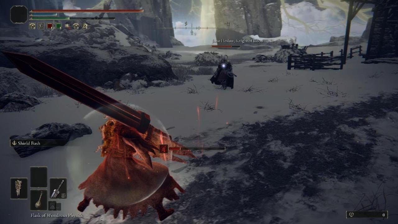 ELDEN RING How to cheese Juno Hoslow, Knight of Blood - YouTube