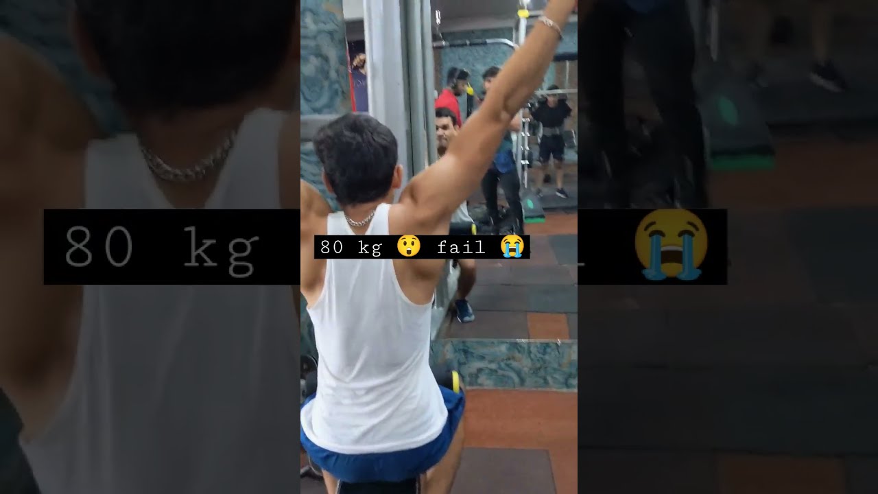 fail ho gaya 80 kg lat pull down 😭😭😭😔😔💔💔💔 #shorts #abhayfitness #gym #fail #latpulldowns # ...