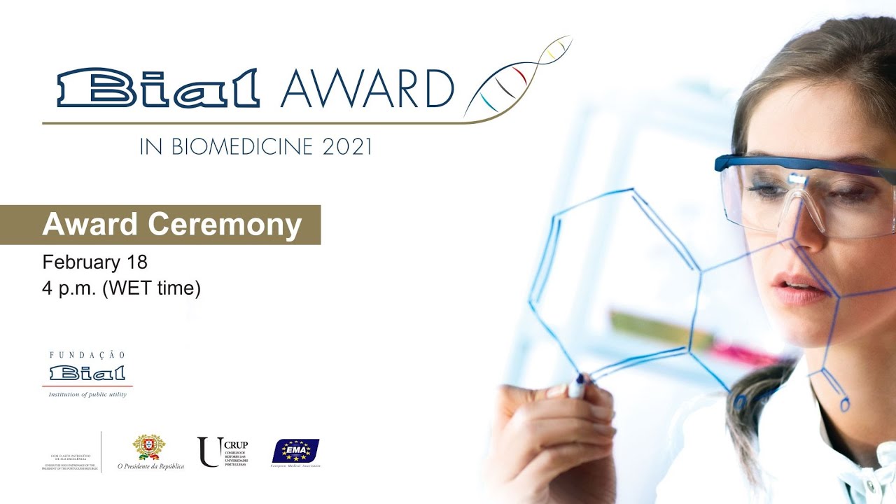 BIAL Award in Biomedicine 2021 - Award Ceremony - YouTube
