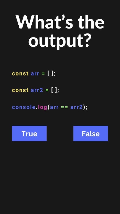 JavaScript Comparison #reactjs #shorts #javascript - YouTube