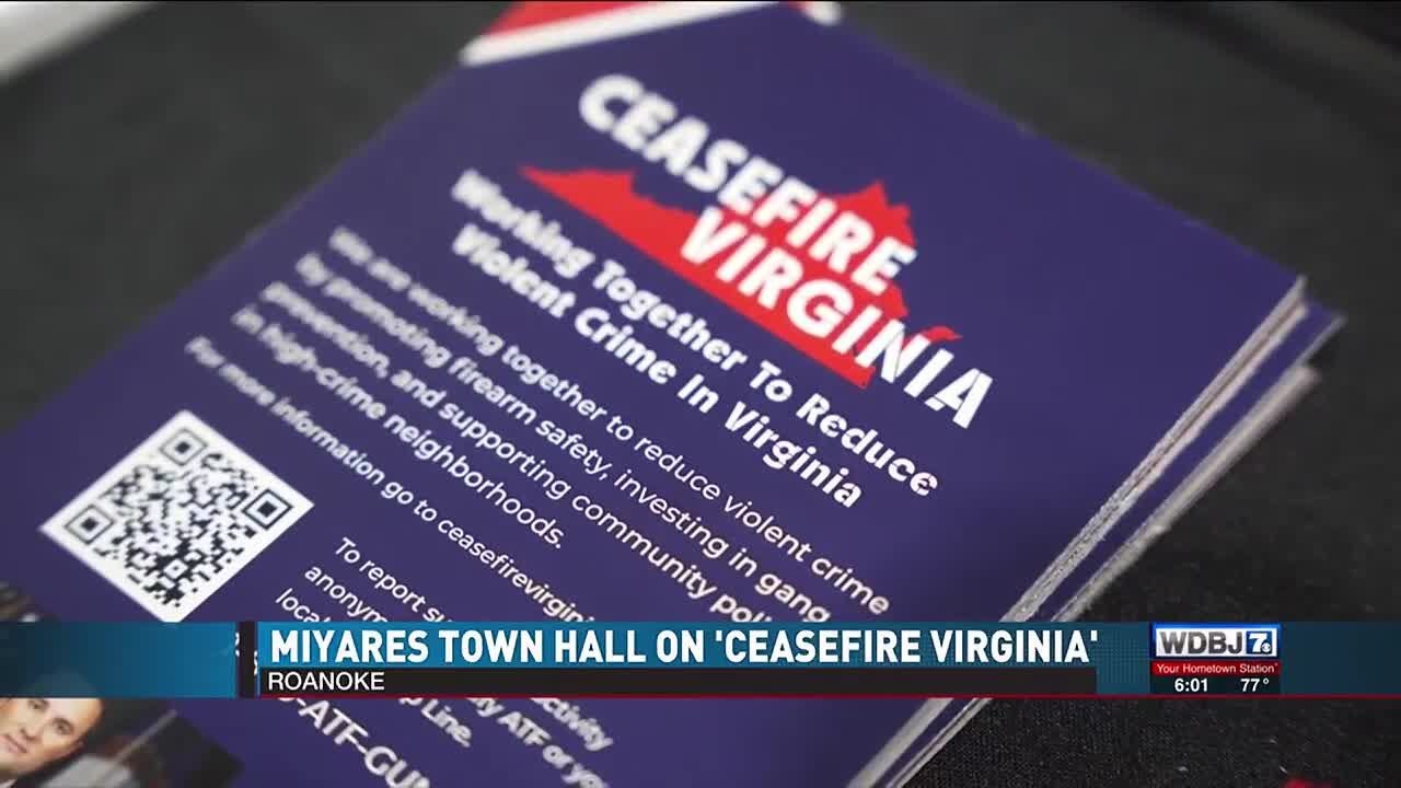 Miyares Holds Gun Violence Town Hall - YouTube