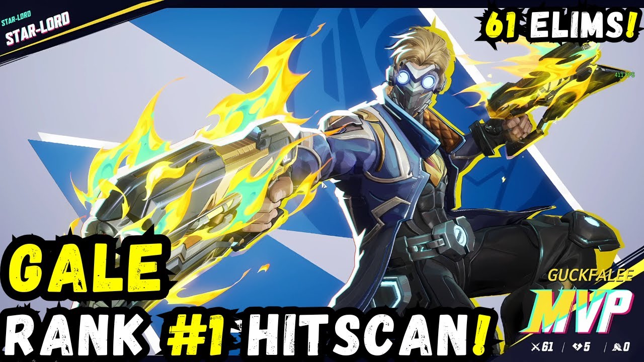 ELITE AIM! 🥵61 ELIMS! GALE - INSANE STARLORD GAMEPLAY - MARVEL RIVALS TOP 500 - YouTube