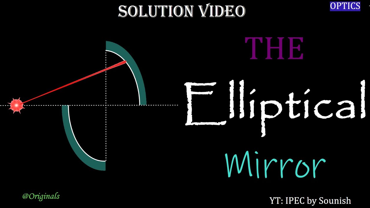 ELLIPTICAL MIRROR SOLUTION | OPTICS | JEE ADVANCED | #jee #jeeadvanced ...