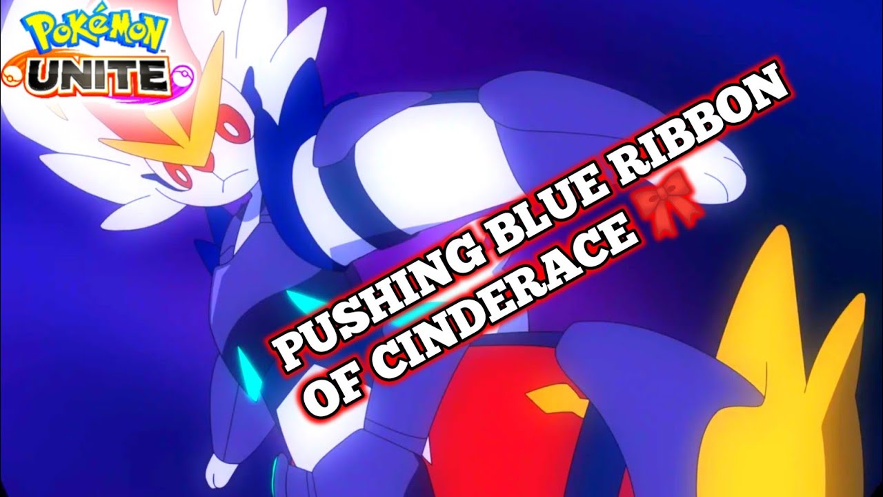 Pushing blue Ribbon of cinderace || Pokemon Unite Gameplay Hindi - YouTube